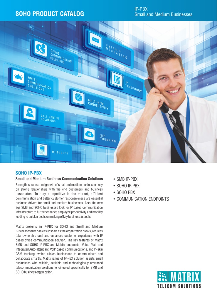 Catalogo IP-PBX Matrix - Doing Security